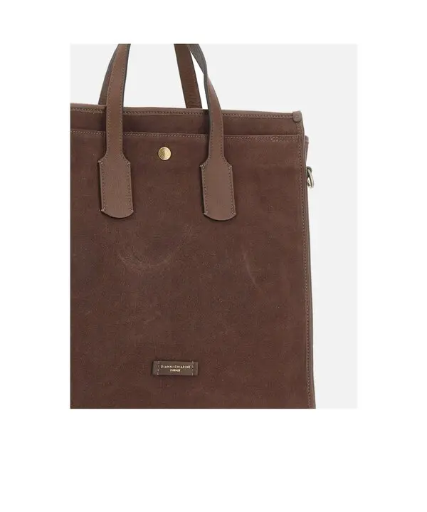 GIANNI CHIARINI Berlino Suede Tote Bag
