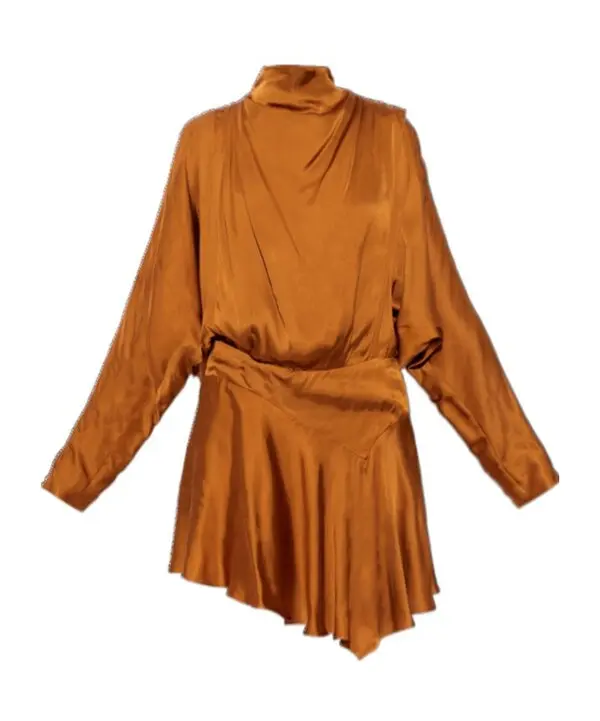 Isabel Marant Étoile Long Sleeve Dress - Brown
