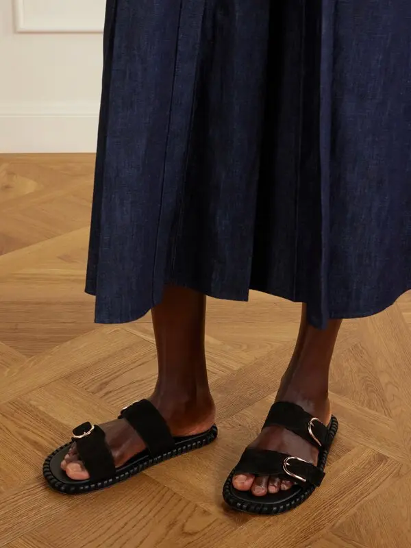 Gabriela Hearst Round-toe Flat Sandals