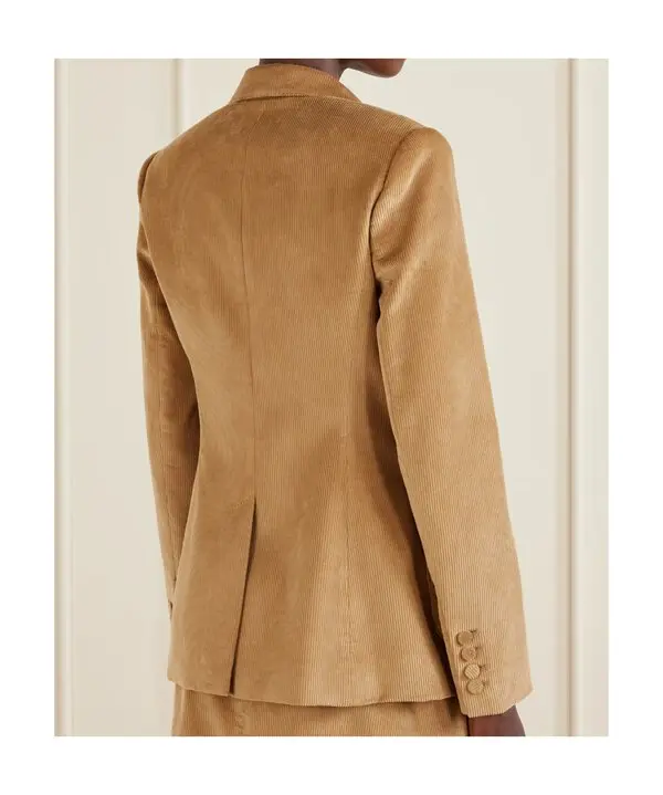 Gabriela Hearst Louisa Cotton Ribbed Blazer