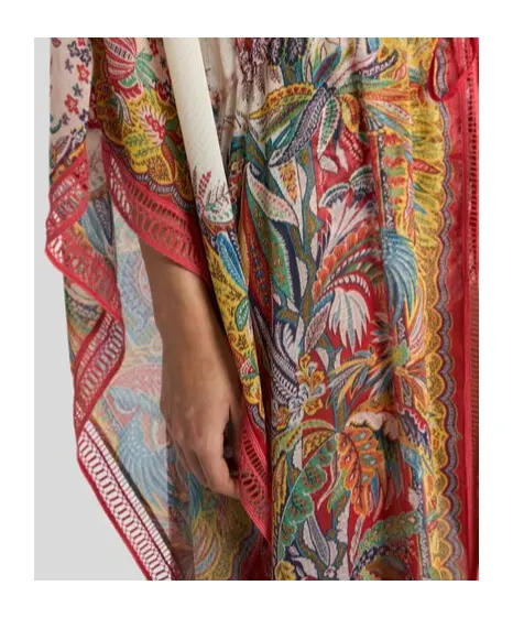 Etro Paisley Printed Fringed Kaftan