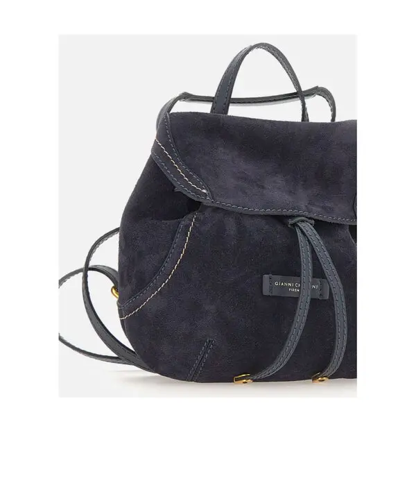 GIANNI CHIARINI Small Violette Suede Backpack