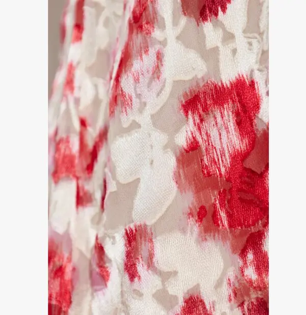Isabel Marant Étoile Hilza Floral Midi Skirt - Beige/red