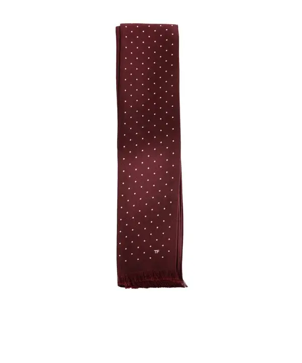 TOM FORD Polka Dot Scarf - Brown