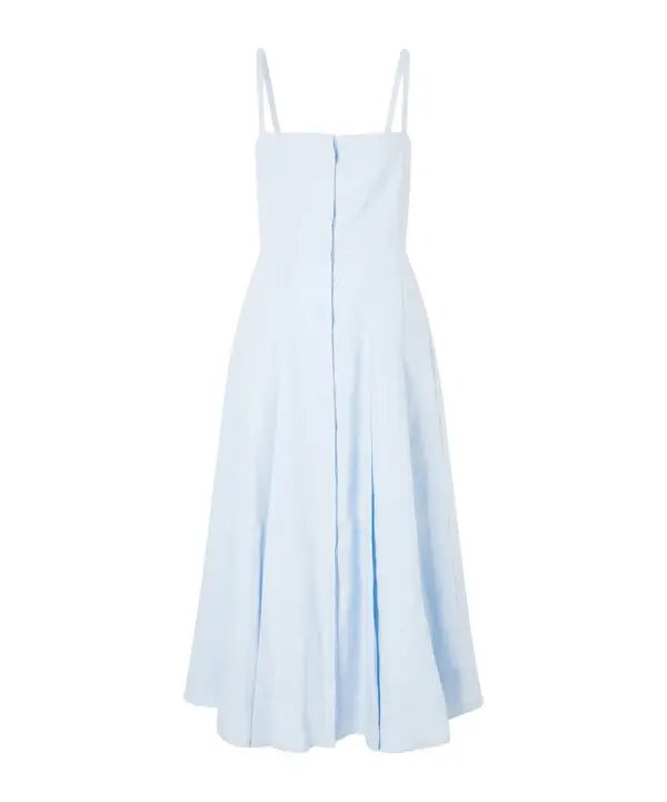 Gabriela Hearst Magritte Sleeveless Midi Dress - Sky Blue