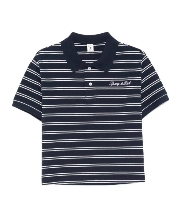 SPORTY  RICH Short-sleeved Polo Shirt