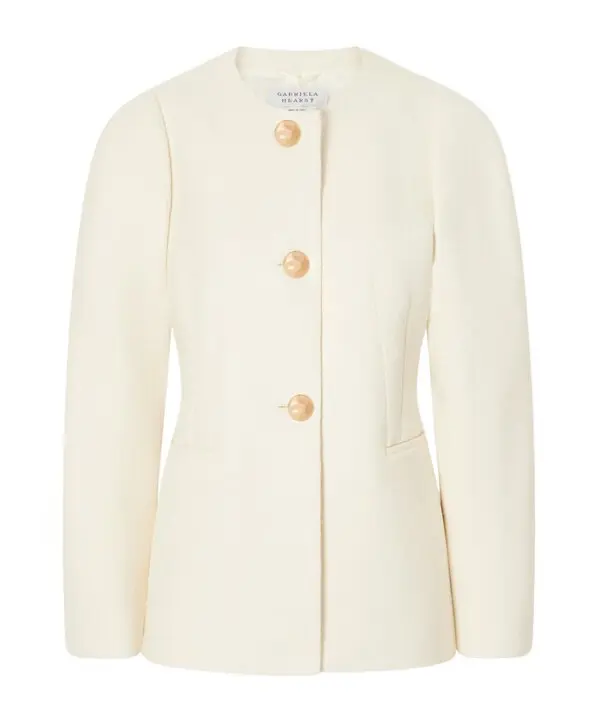 Gabriela Hearst Daelan Single-breasted Jacket - Ivory