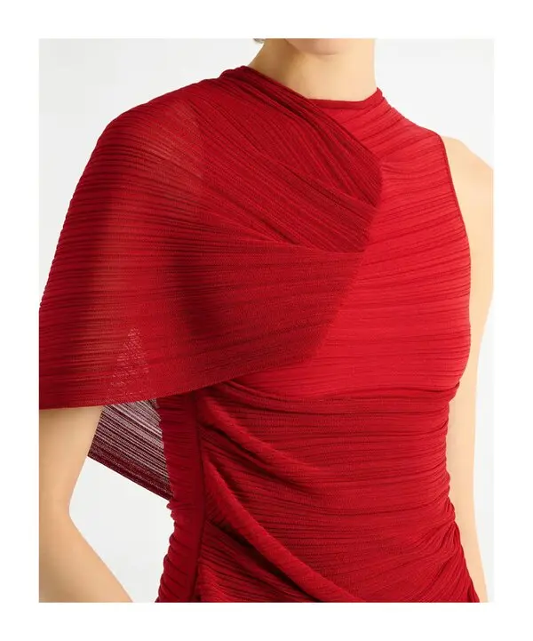 Balmain Sleeveless Asymmetrical Viscose Top