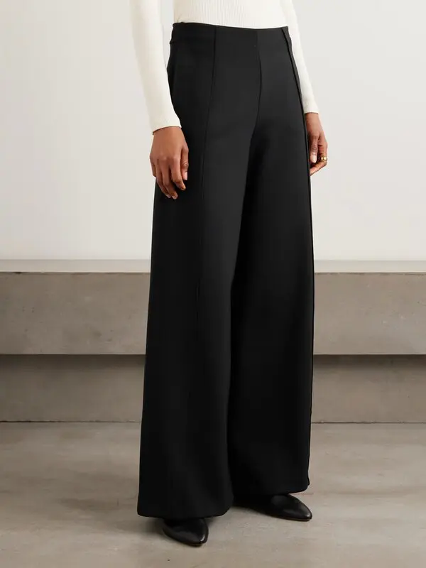 Max Mara Nigella Stretch-jersey Wide-leg Pants