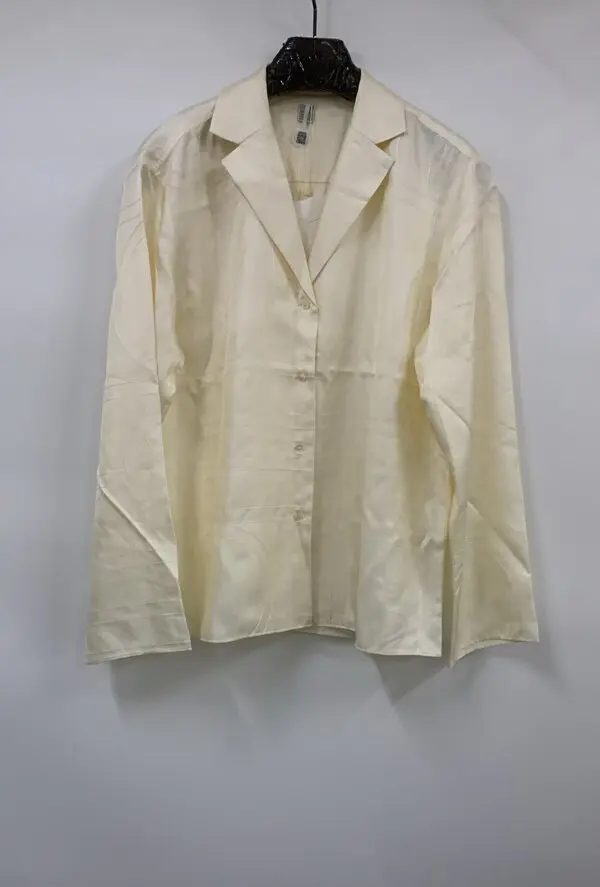 TOTEME Monogram-print Satin Shirt