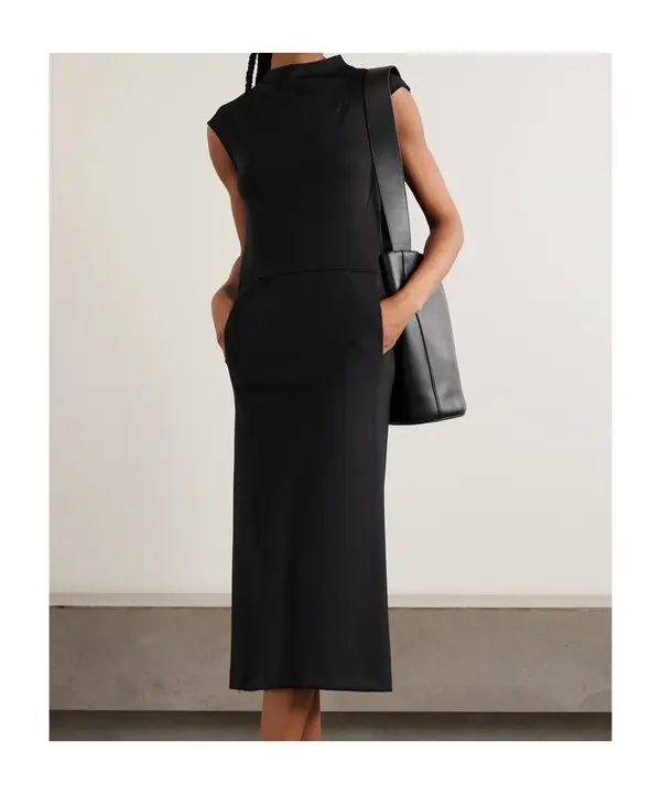 Max Mara Paneled Stretch-jersey Midi Dress