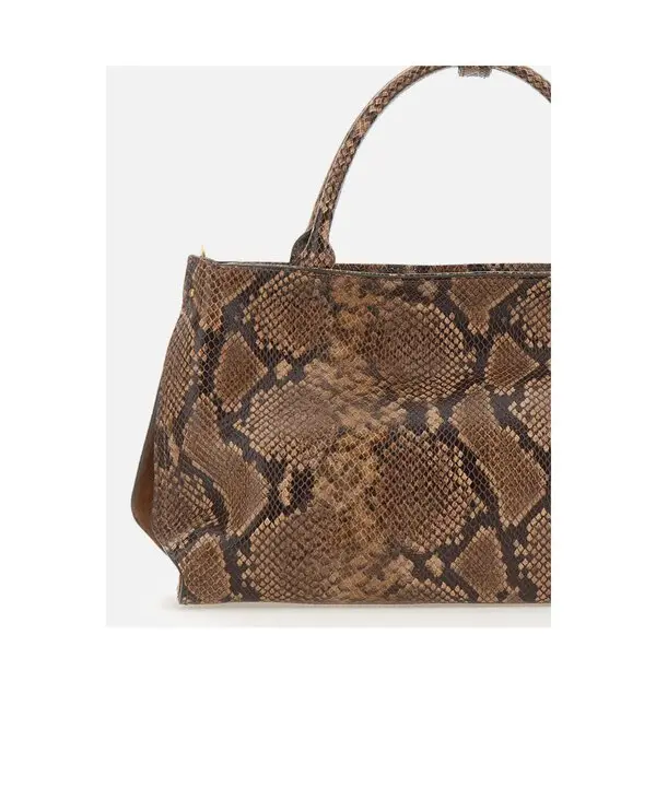 GIANNI CHIARINI Amal Snake-print Leather Tote Bag
