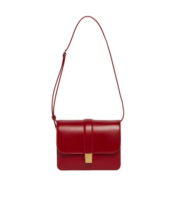 Khaite Blake Flap Shoulder Bag - Red
