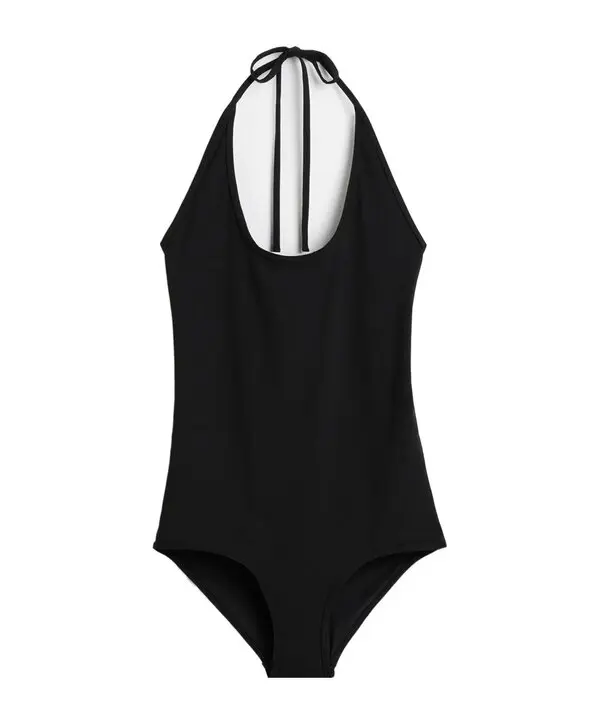 TOTEME Halterneck Tie-fastening Swimsuit - Black