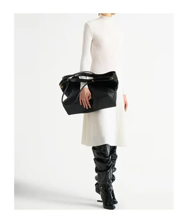 Balmain Long Ribbed Knit Dress