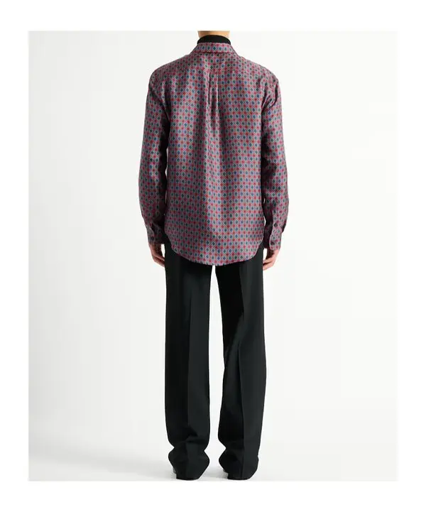 Balmain Printed Silk Shirt