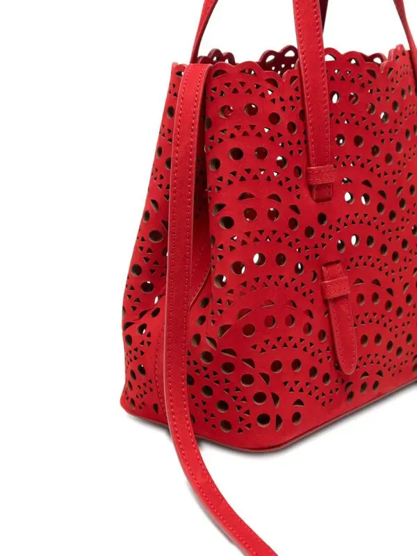 Alaïa Mina 20 Cut-out Top Handle Bag - Red