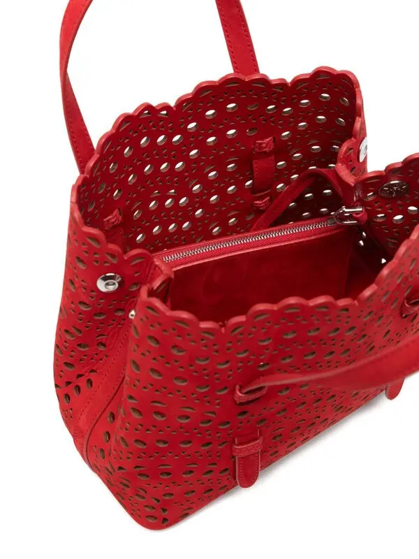 Alaïa Mina 20 Cut-out Top Handle Bag - Red