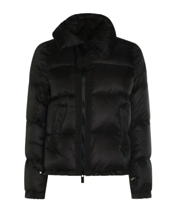Sacai Long-sleeved Down Jacket With Stand-up Collar - Black