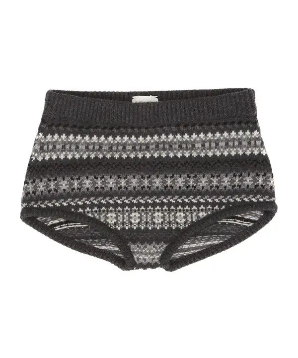 Magda Butrym Jacquard Knitted Shorts - Black