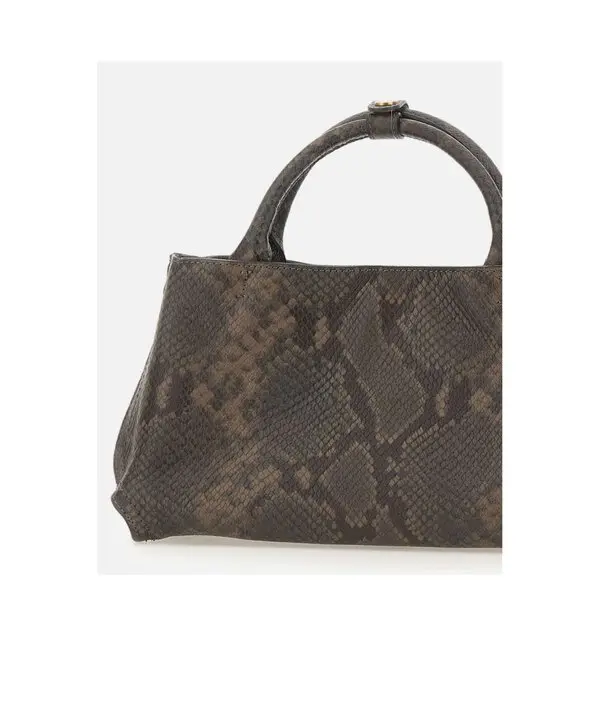 GIANNI CHIARINI Small Amal Python-effect Tote Bag