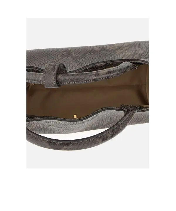 GIANNI CHIARINI Small Amal Python-effect Tote Bag