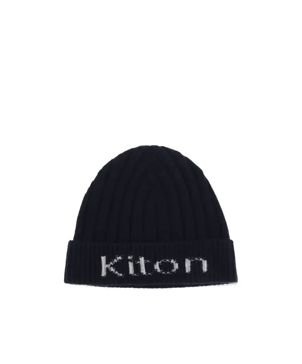 Kiton Ribbed-knit Cashmere Beanie Hat