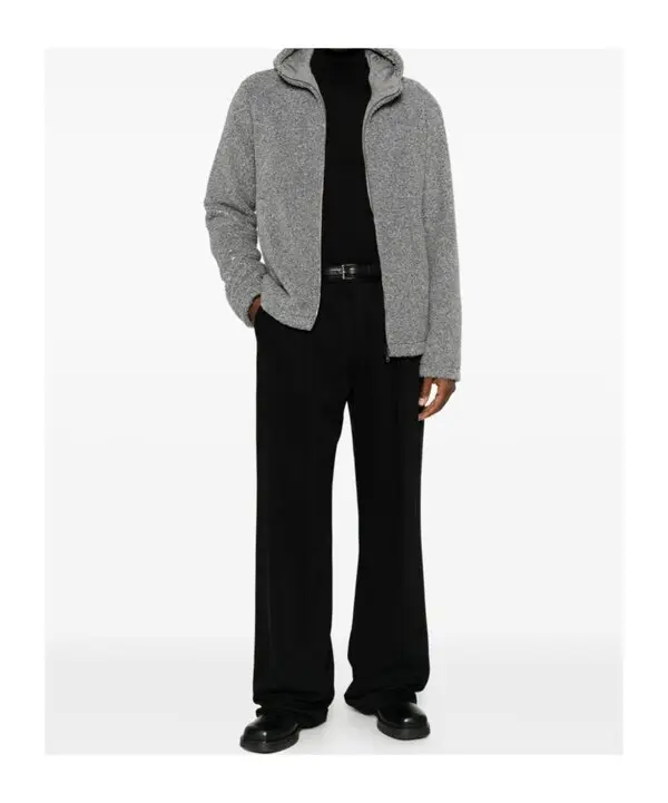 Herno Hooded Bouclé-effect Coat