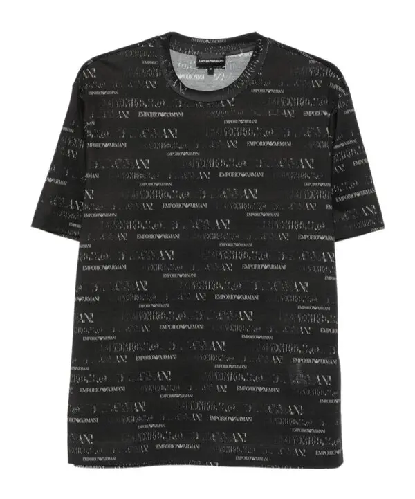 Emporio Armani Logo-print T-shirt - Navy