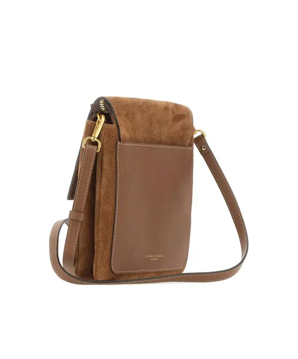 GIANNI CHIARINI Three Suede Shoulder Bag