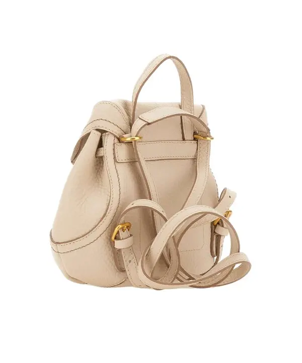 GIANNI CHIARINI Violette Hammered-leather Backpack