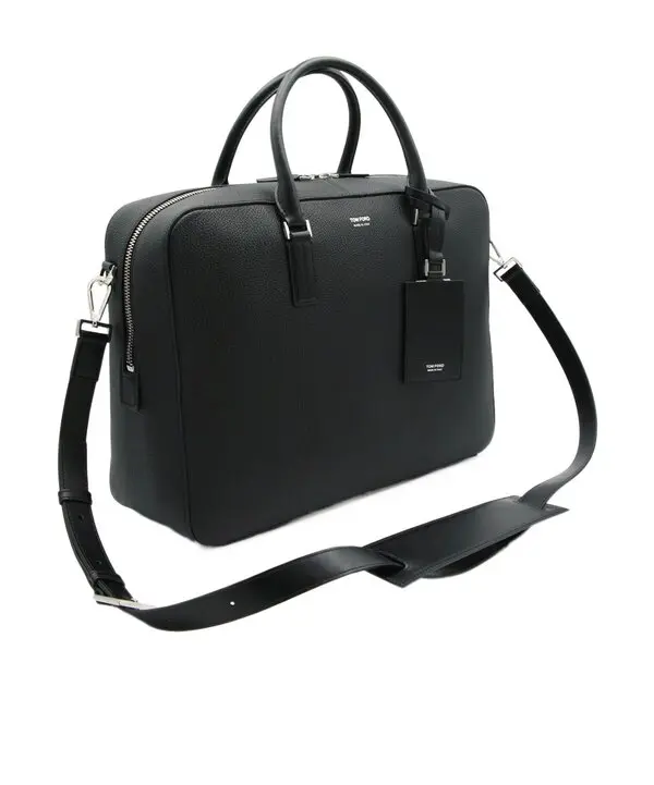 TOM FORD Grained Leather Tote Bag