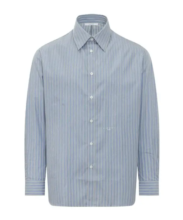 Givenchy Couture Seam Striped Overshirt - Gray