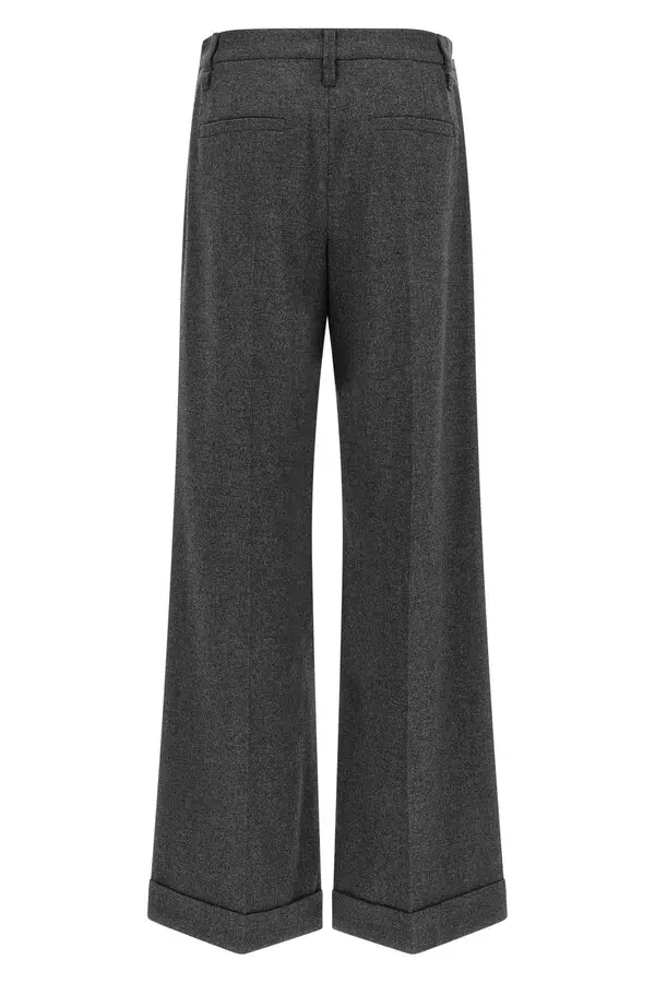 Brunello Cucinelli Pleated Trousers With Cuffed Hem