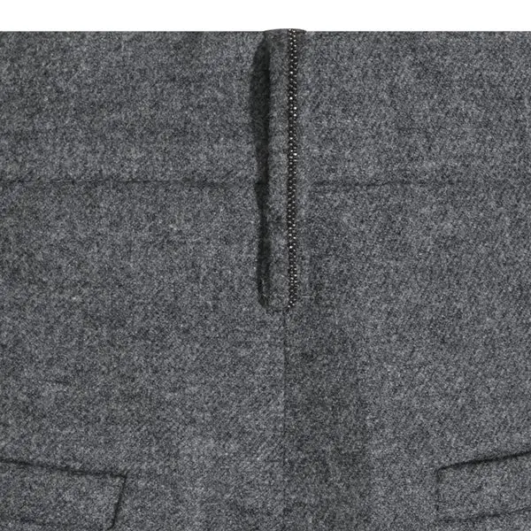 Brunello Cucinelli Pleated Trousers With Cuffed Hem