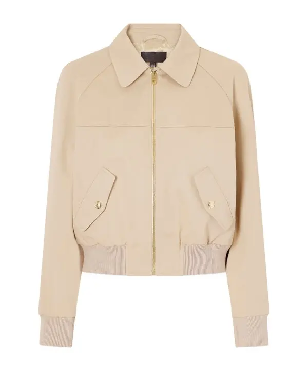 NILI LOTAN Saul Bomber Jacket - Beige