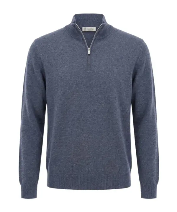 Brunello Cucinelli Half-zip Cashmere Sweater - No
