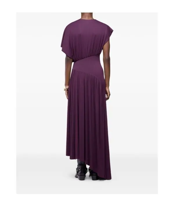 Rabanne Asymmetric Ruched Maxi Dress