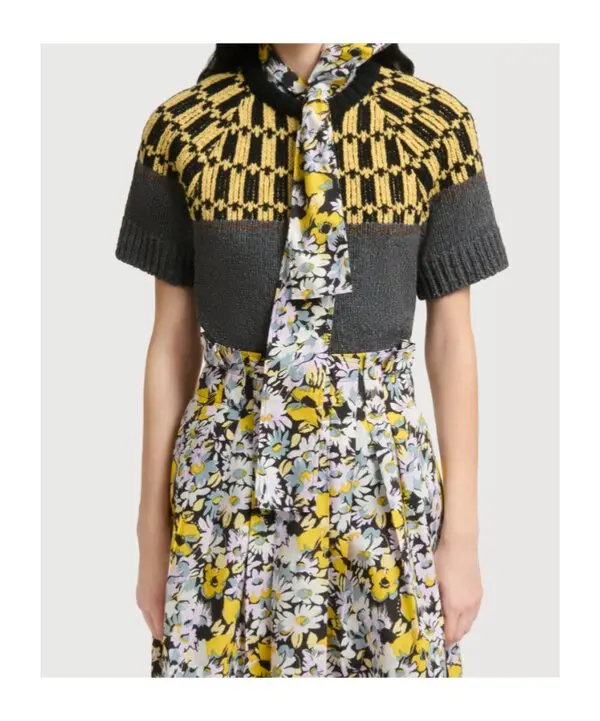 Marni Wool Jumper With Geometric Motif
