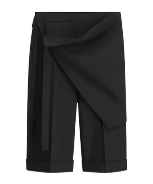 Dior Pleated Capri Pants - Black