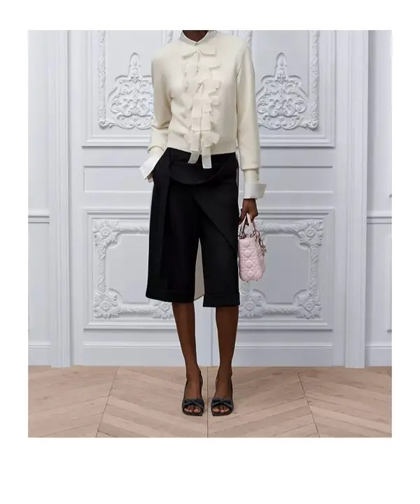 Dior Pleated Capri Pants