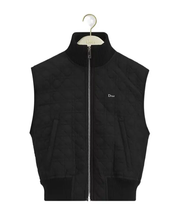 Dior Zipper Vest - Black