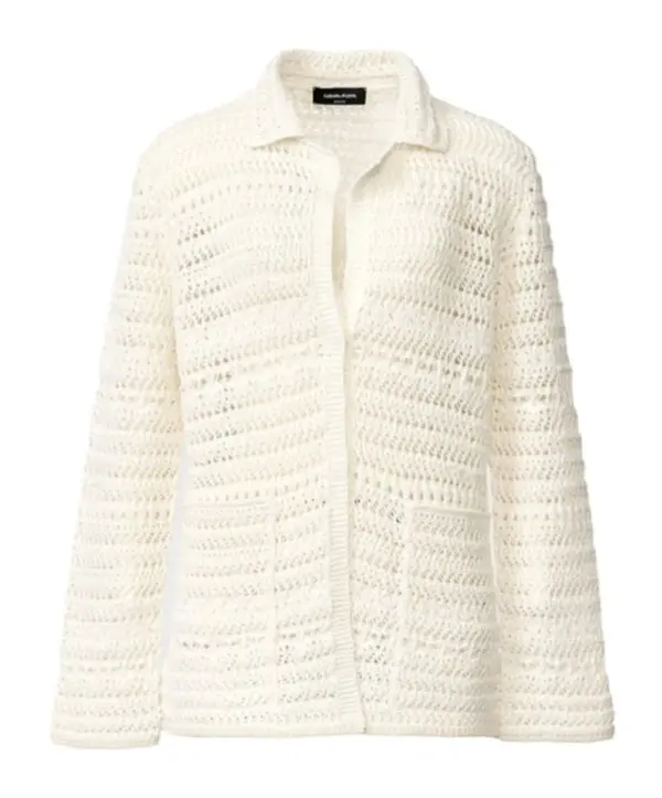 Fabiana Filippi Long Sleeve Collared Cardigan