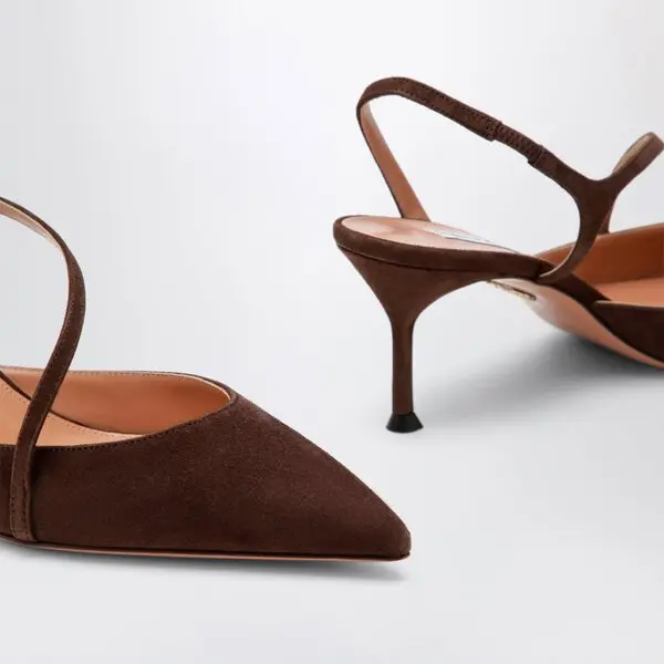 AQUAZZURA Dynasty Suede Pumps