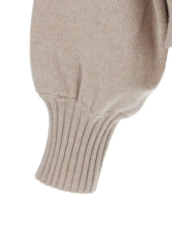 Brunello Cucinelli Monili Embellished Paneled Cuff Sweater