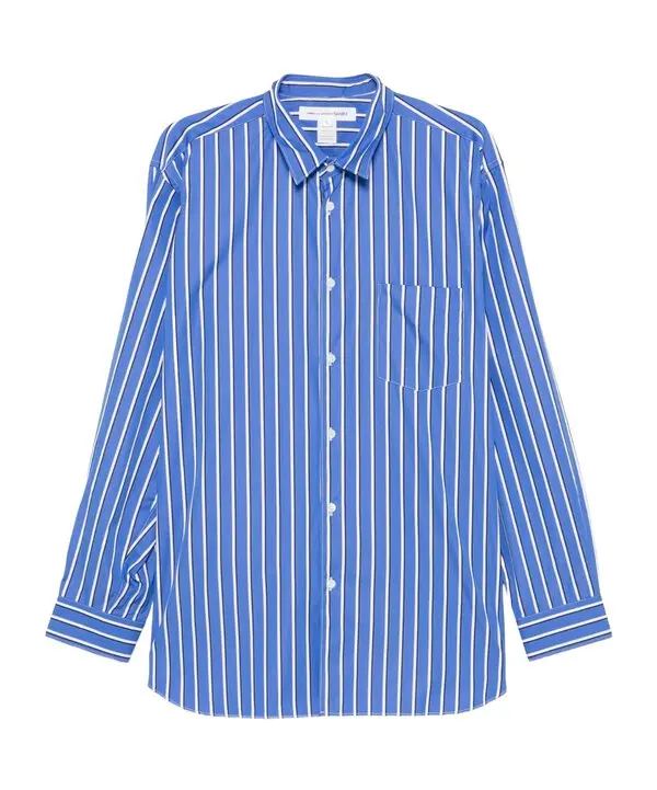 Comme Des Garçons Striped Cotton Shirt