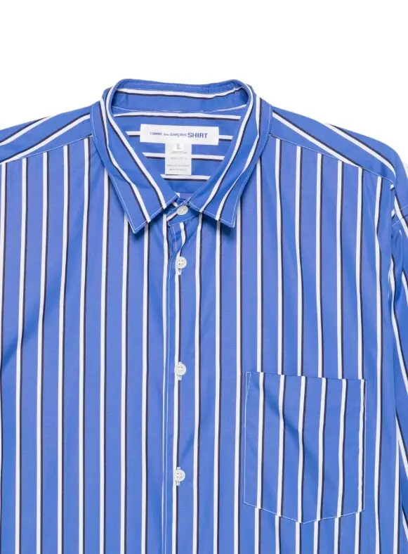 Comme Des Garçons Striped Cotton Shirt