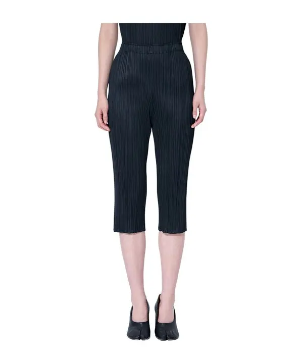 PLEATS PLEASE BY ISSEY MIYAKE Cropped Pleated Trousers