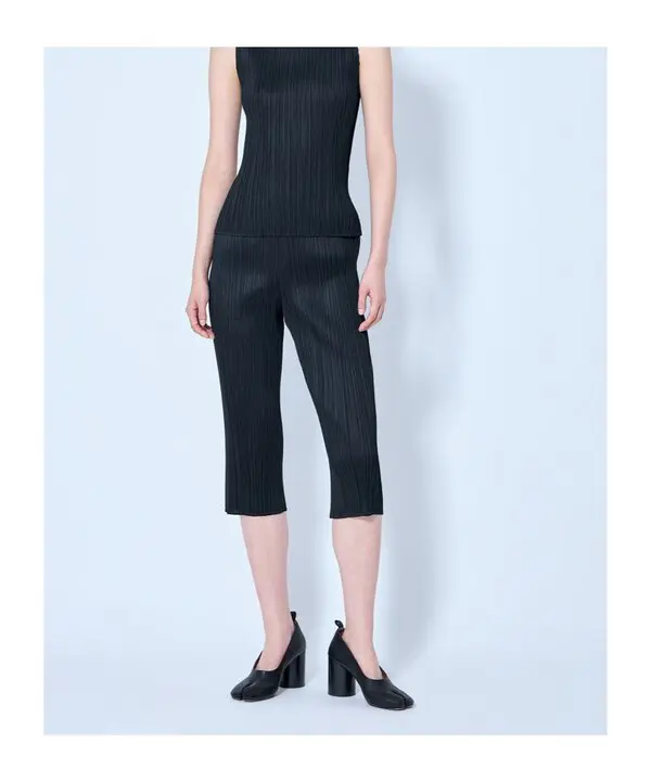 PLEATS PLEASE BY ISSEY MIYAKE Cropped Pleated Trousers