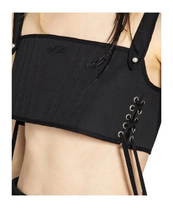 ANN DEMEULEMEESTER Fitted Lace-up Vest